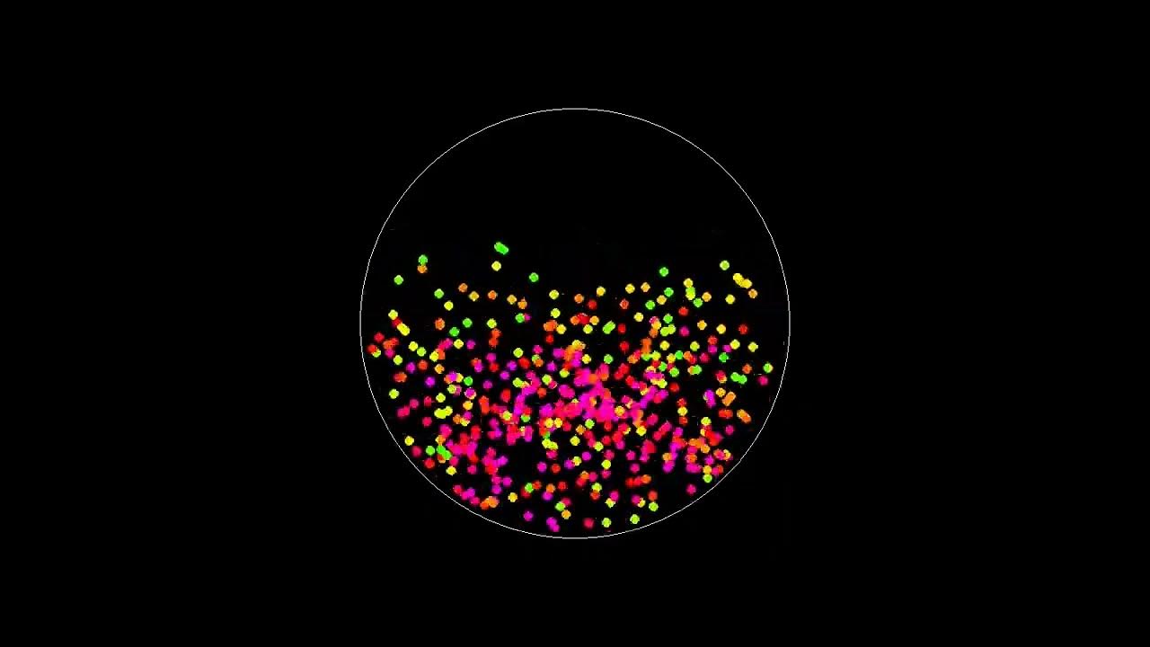10 minutes simulation of bouncing balls - YouTube