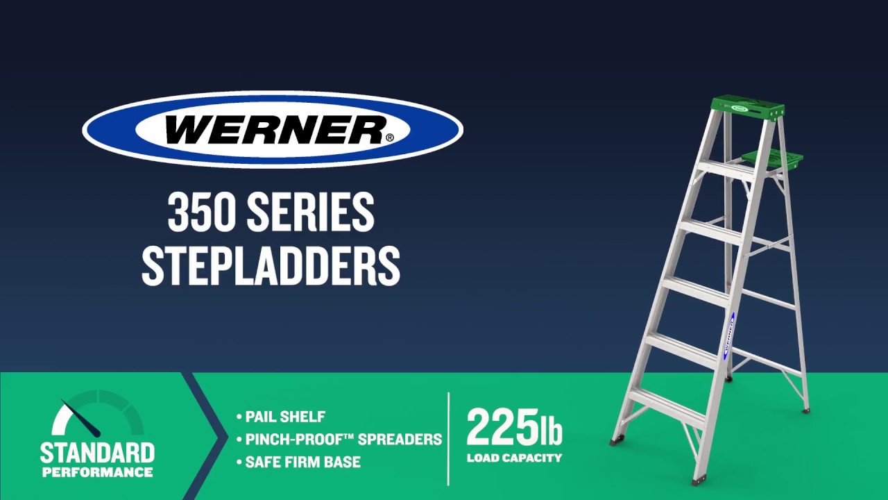 Werner Ladder - 350 Series Aluminum Step Ladders - YouTube
