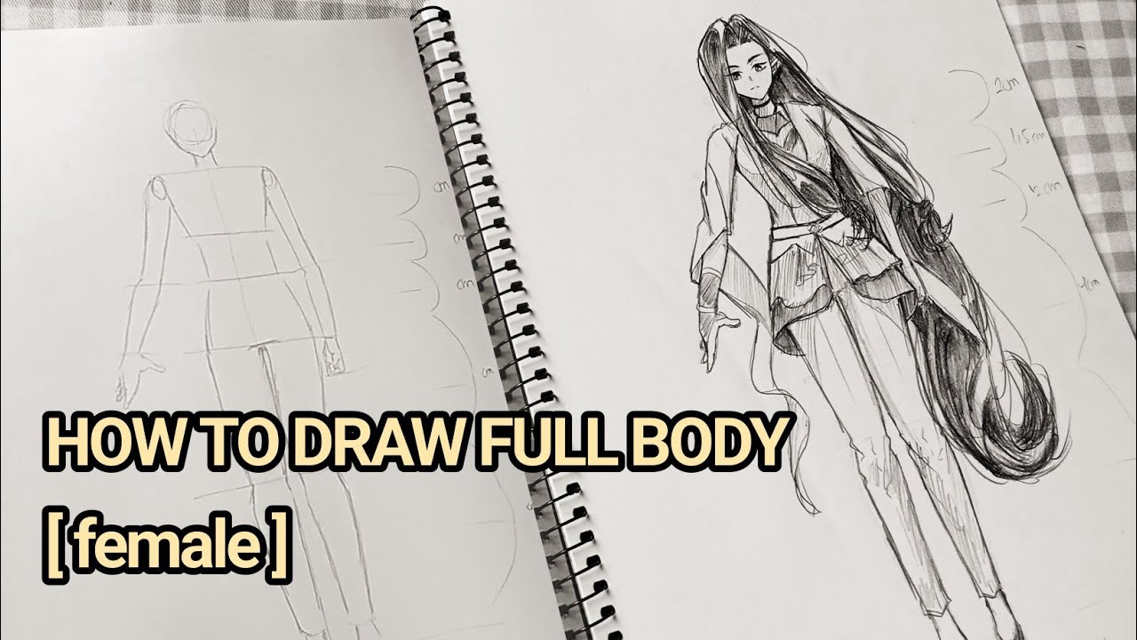 How To Draw Full Body [female] - YouTube
