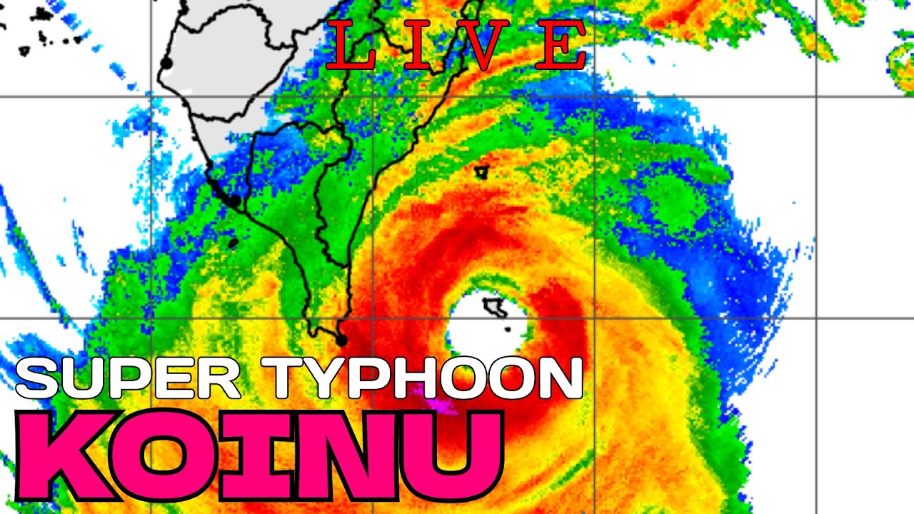 Automated - Typhoon Koinu (#JennyPH) approaching Taiwan - YouTube