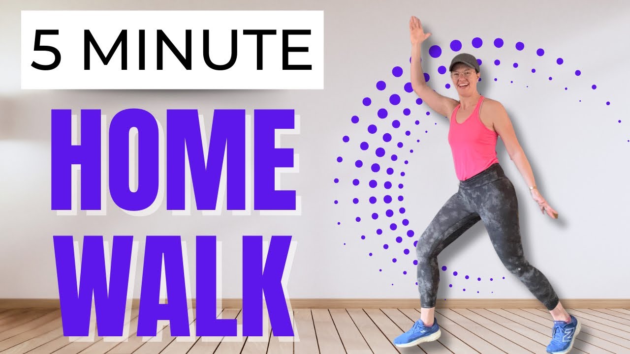 5-Minute Walking Workout for Beginners & Seniors | Low-Impact Home ...