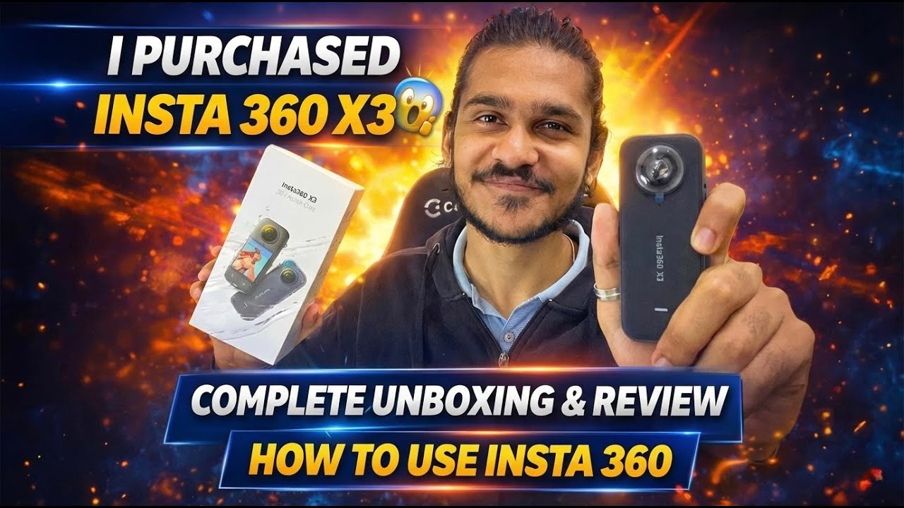 INSTA 360 X3 COMPLETE UNBOXING & REVIEW in 2026🔥 | HOW TO USE INSTA 360 ...