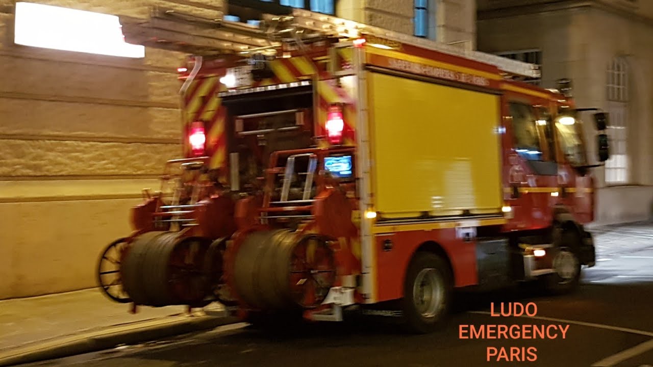 Pompiers de Paris Urgence feu FPTL 103 PS 225 EPA 109 Paris Fire Dept ...