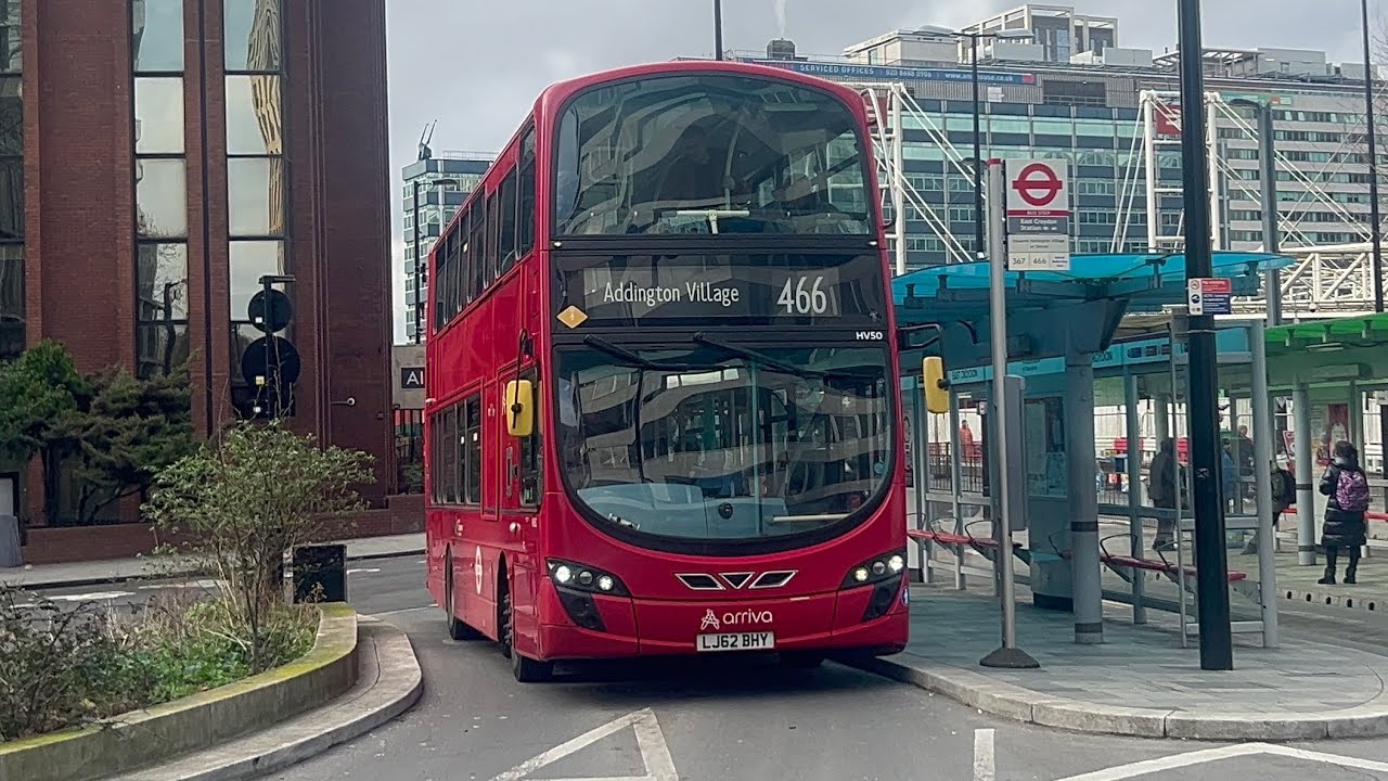Arriva London: Route 466 (HV50 LJ62BHY) Volvo B5LH Wright Gemini 2 10 ...