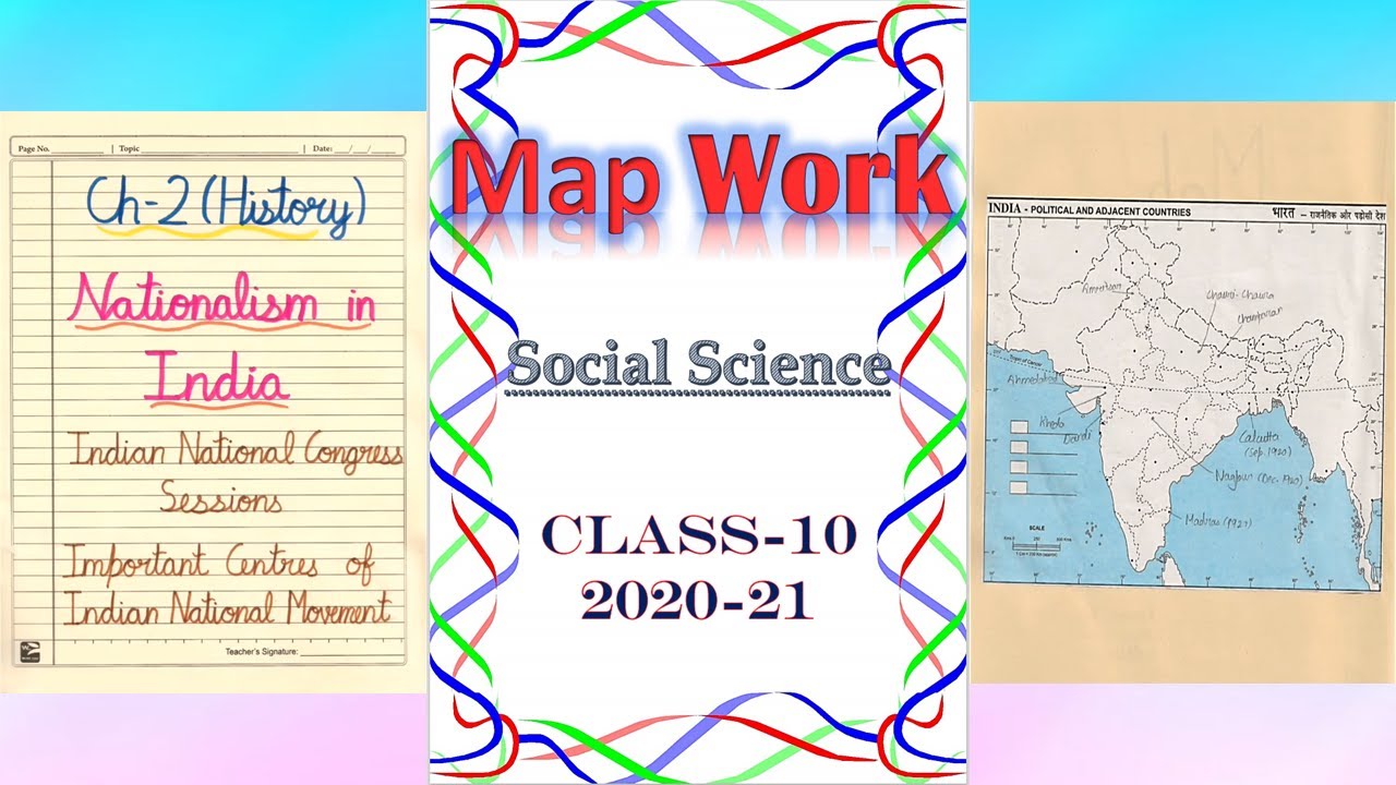 Map Work | Social Science | Class 10 | CBSE | 2020-21 - YouTube
