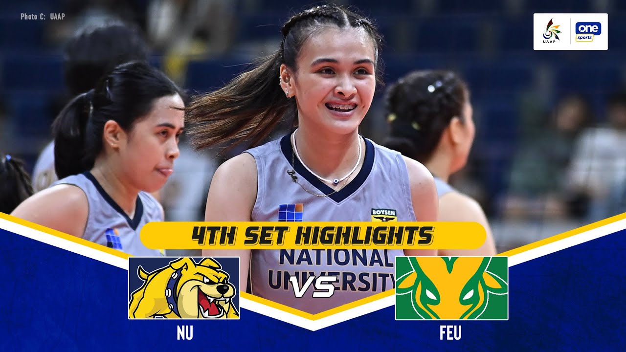 NU vs. FEU | SET 4 GAME HIGHLIGHTS | UAAP SEASON 87 WOMEN’S VOLLEYBALL ...