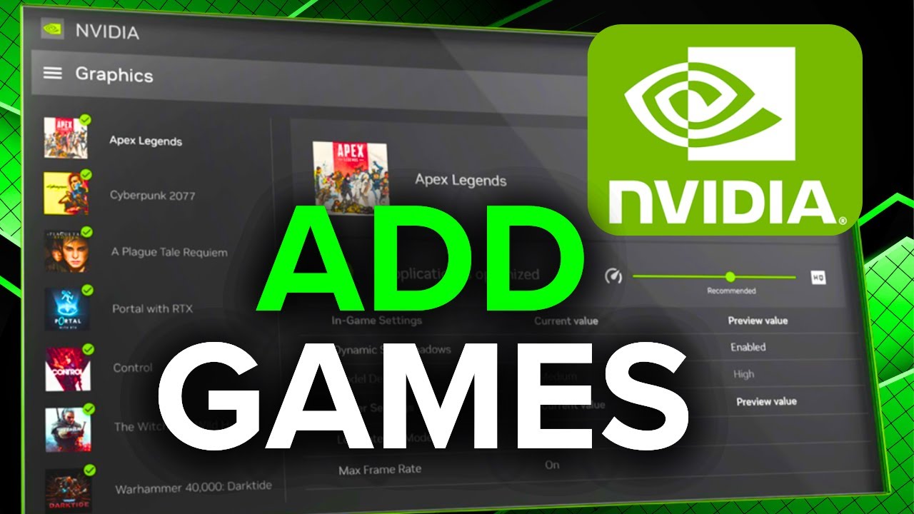 How To Add Games in NVIDIA App (2025) - YouTube