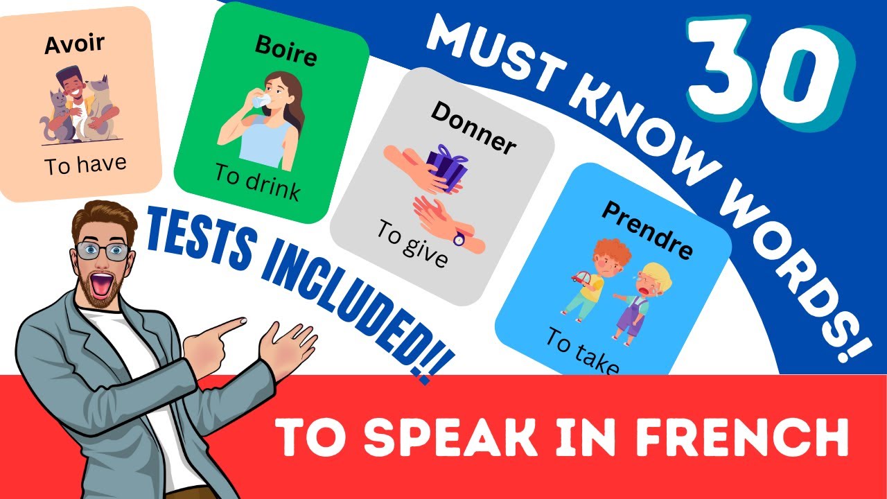 30 Must Know Words in French | Vocabulary for Beginners #learnfrench ...