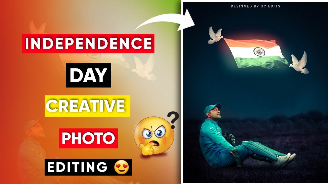 MS Dhoni Independence Day Concept Photo Editing ll Ps Touch ...