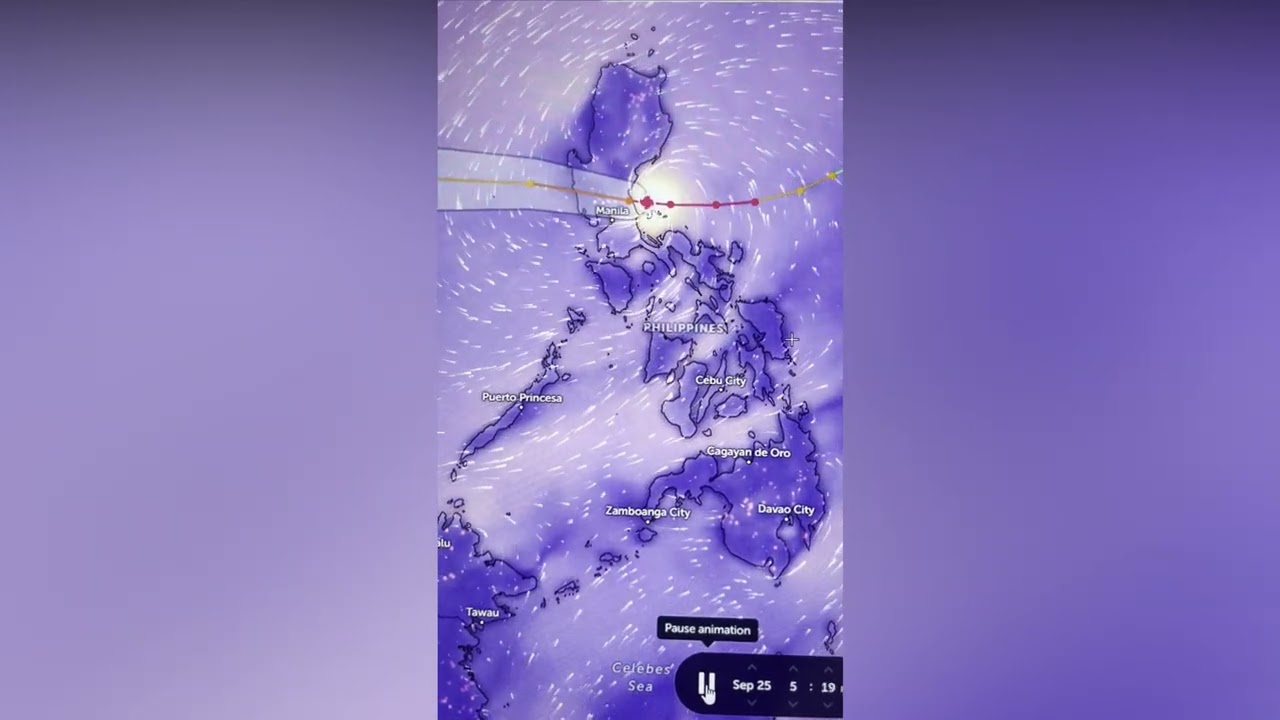 ANIMATION OF TYPHOON KARDING #shorts - YouTube