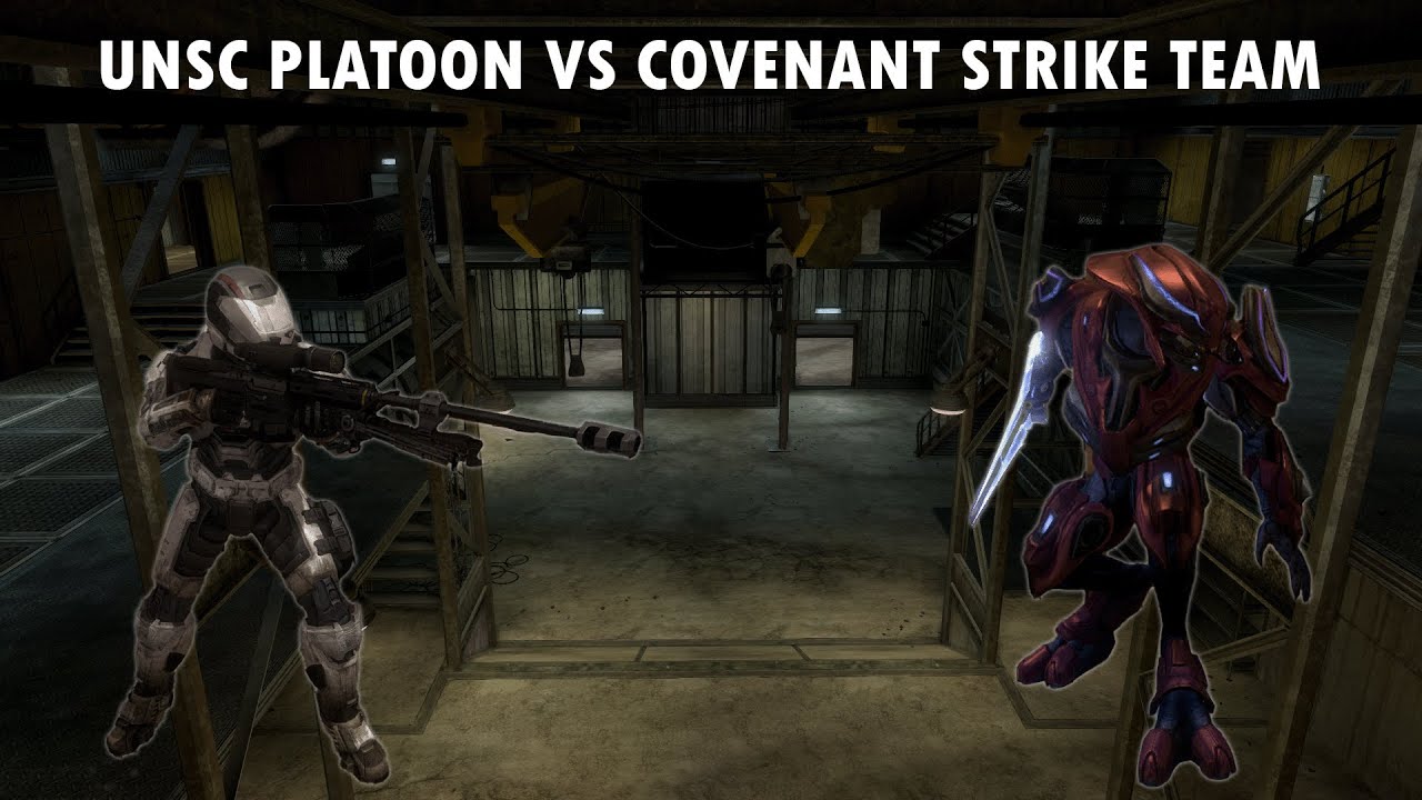 UNSC Vs Covenant Strike Team: Halo Reach Ai Battles #2 - YouTube