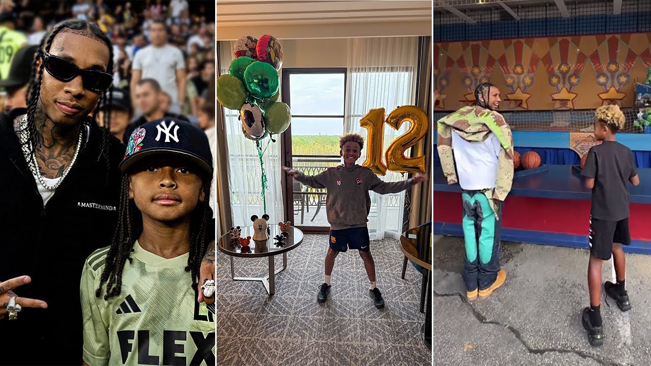 Tyga Celebrates His Son King Cairo's 12th Birthday Enjoying a Fun ...