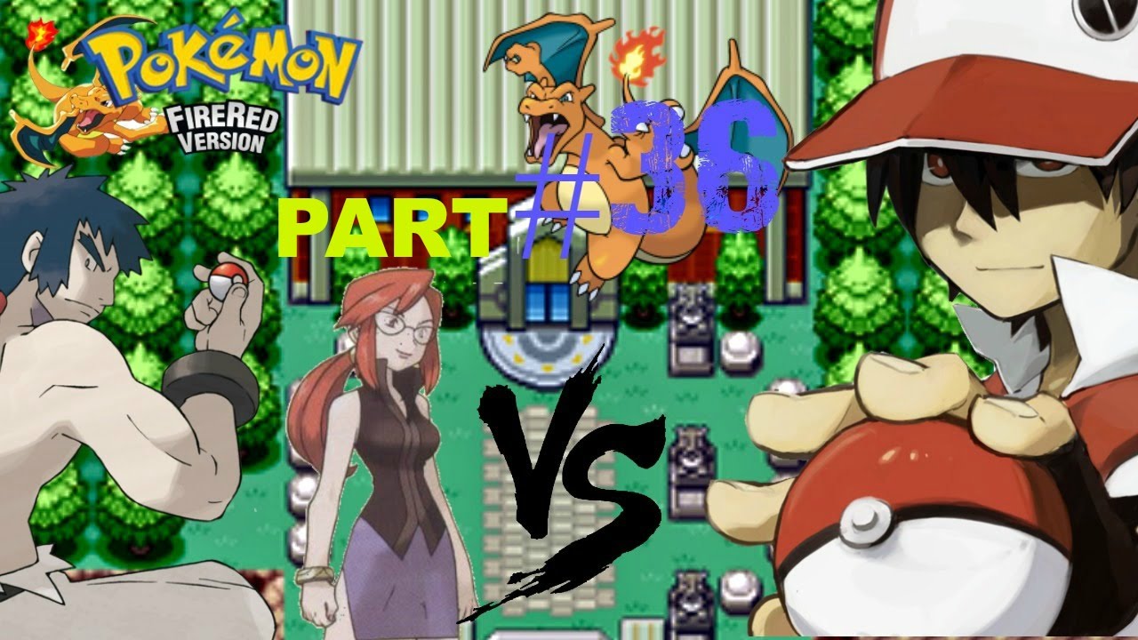 Pokemon Fire Red #36 VS Lorelei and Bruno - YouTube