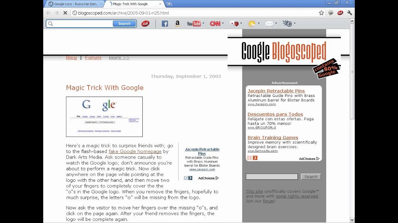 Trucos Google flaite y Google Loco - YouTube