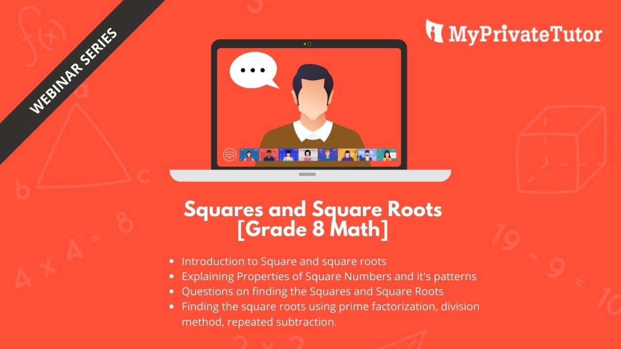Learn Squares and Square Roots [MATHEMATICS - GRADE 8] - YouTube