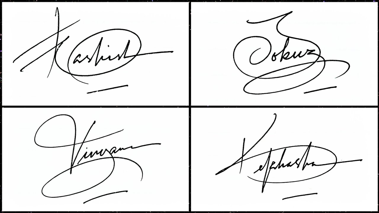Signature tips | Requested Signature Tutorial || Anup Calligraphy # ...