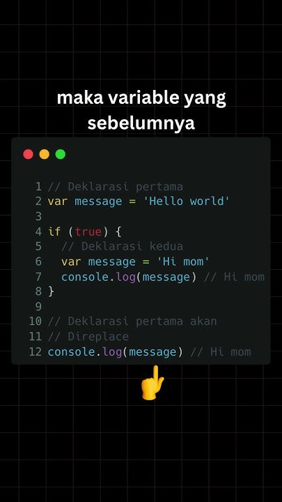 Hindari Penggunaan Var di dalam Javascript #coding #tutorial #fyp #trend #trending #javascript ...