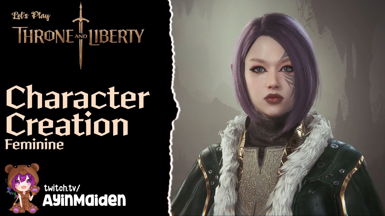 Throne and Liberty Character Creation Feminine - YouTube