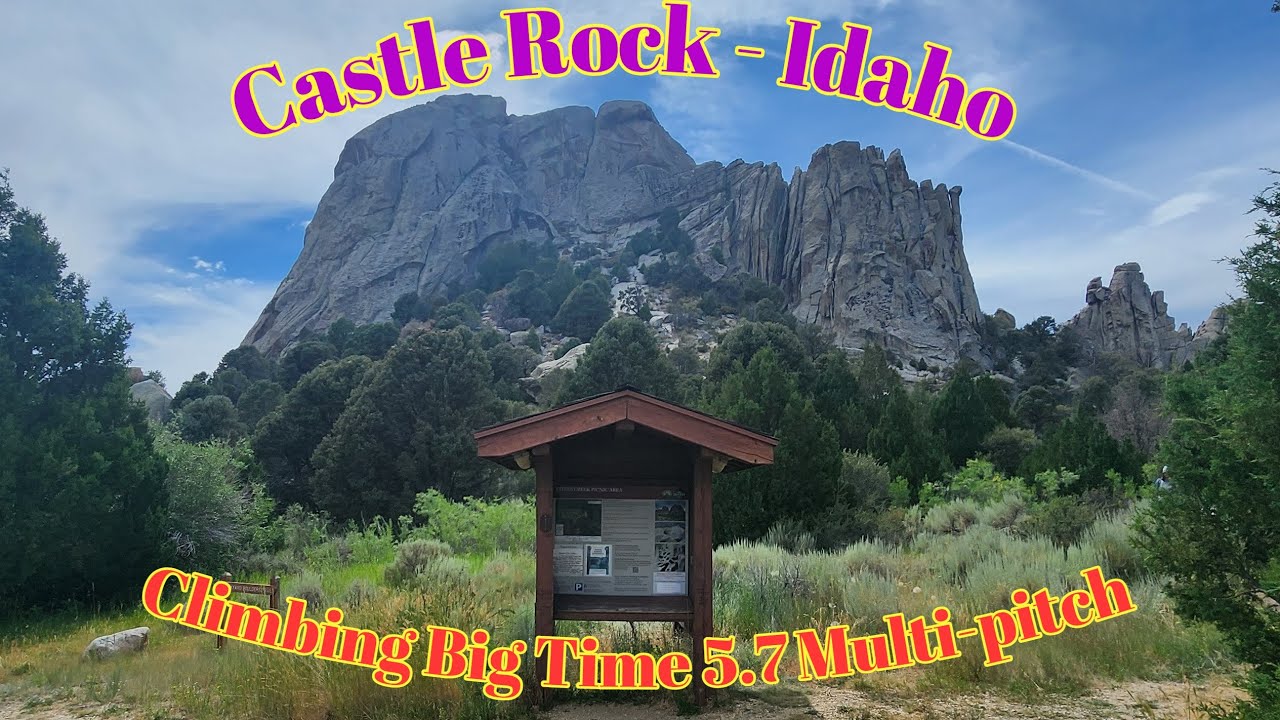 Multi pitch sport rock climbing Big Time in Castle Rock state park in ...