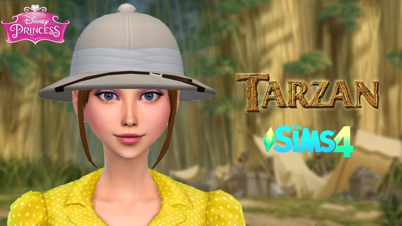 Jane Porter "Tarzan" (+ CC Links) // The Sims 4: Create A Sim - YouTube