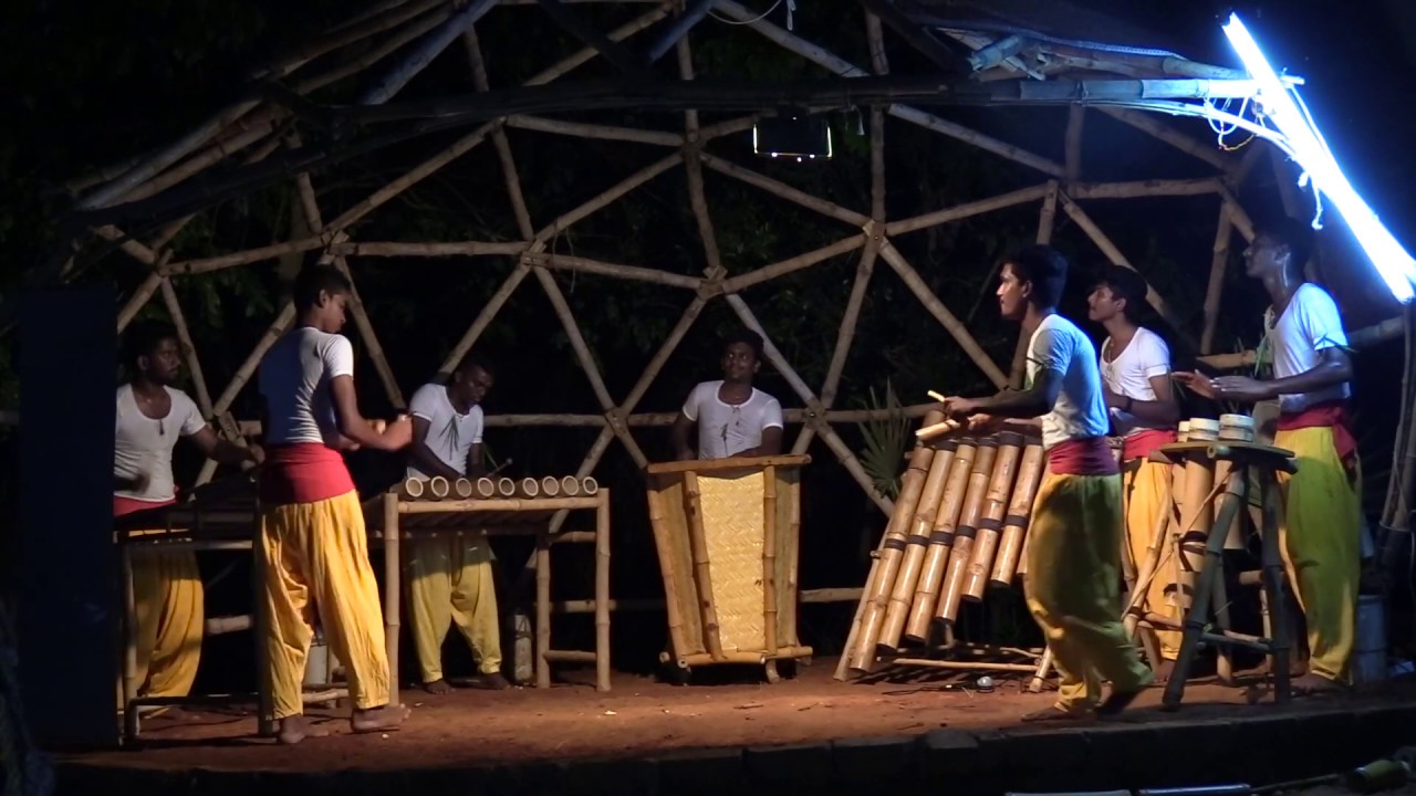 Bamboo concert at Auroville's Bamboo Center 21 9 2019 - YouTube