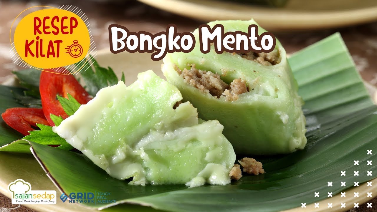 Resep Kue Tradisional: Kue Bongko Mento Khas Jepara Berbungkus Daun ...