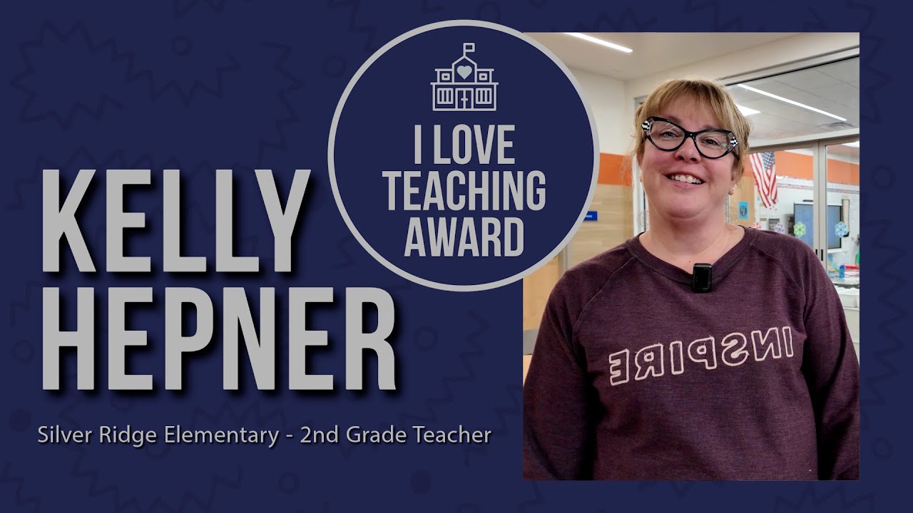 February "I Love Teaching Award" - Celebrating Mrs. Kelly Hepner! - YouTube
