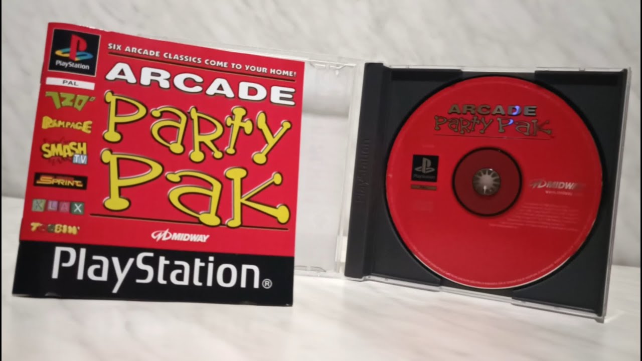 ARCADE PARTY PAK MIDWAY CLASSICS PS1 GAME - YouTube