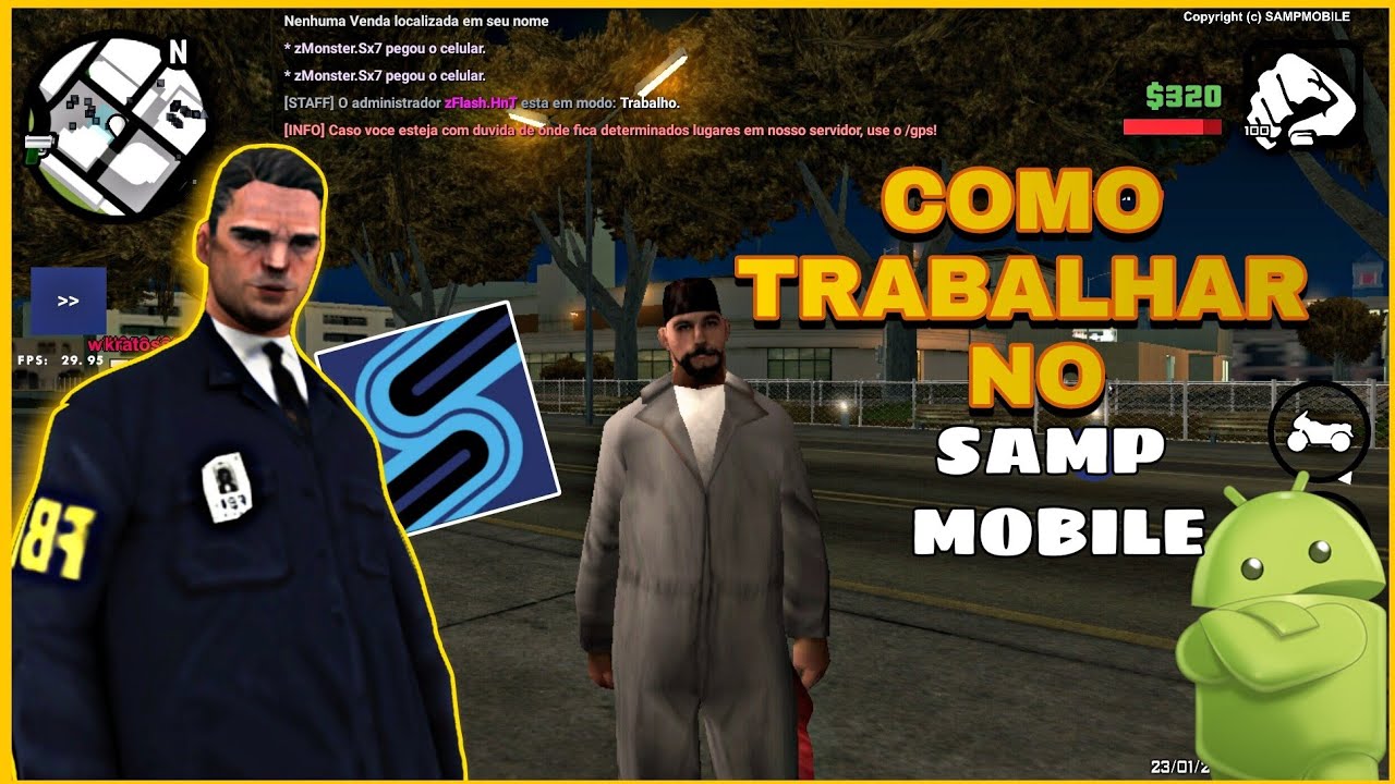 COMO CONSEGUIR UM EMPREGO NO (GTA SAMP MOBILE) SENDO UM INICIANTE 🔥 ...