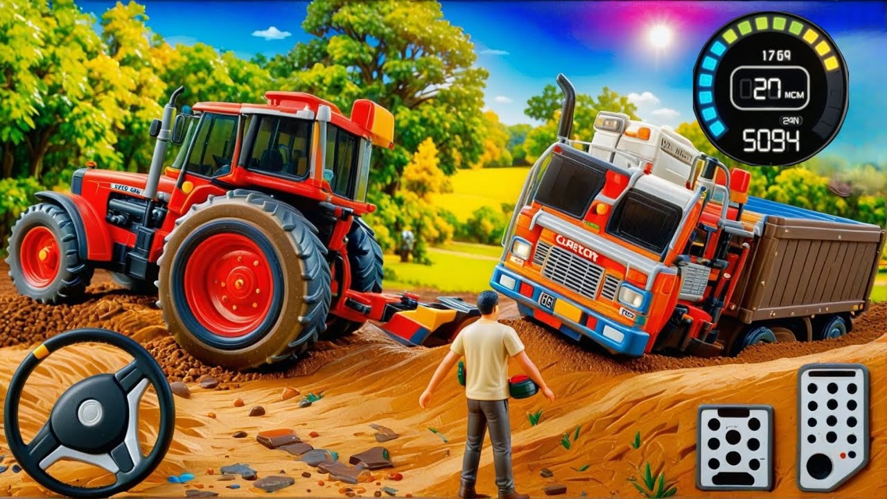 Real Tractor Pulling Simulator 3D - Extreme Tractor Pulling Power in ...