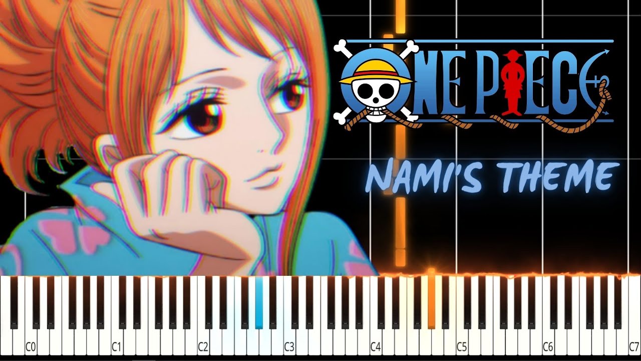 One piece OST | Nami's Theme PIANO TUTORIAL (Sheet in the description ...