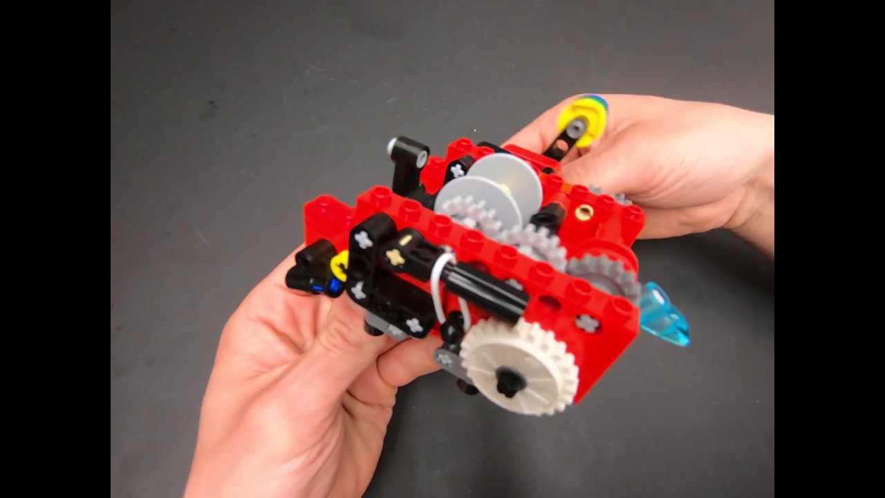 How to make a Working Lego Fishing Reel - YouTube