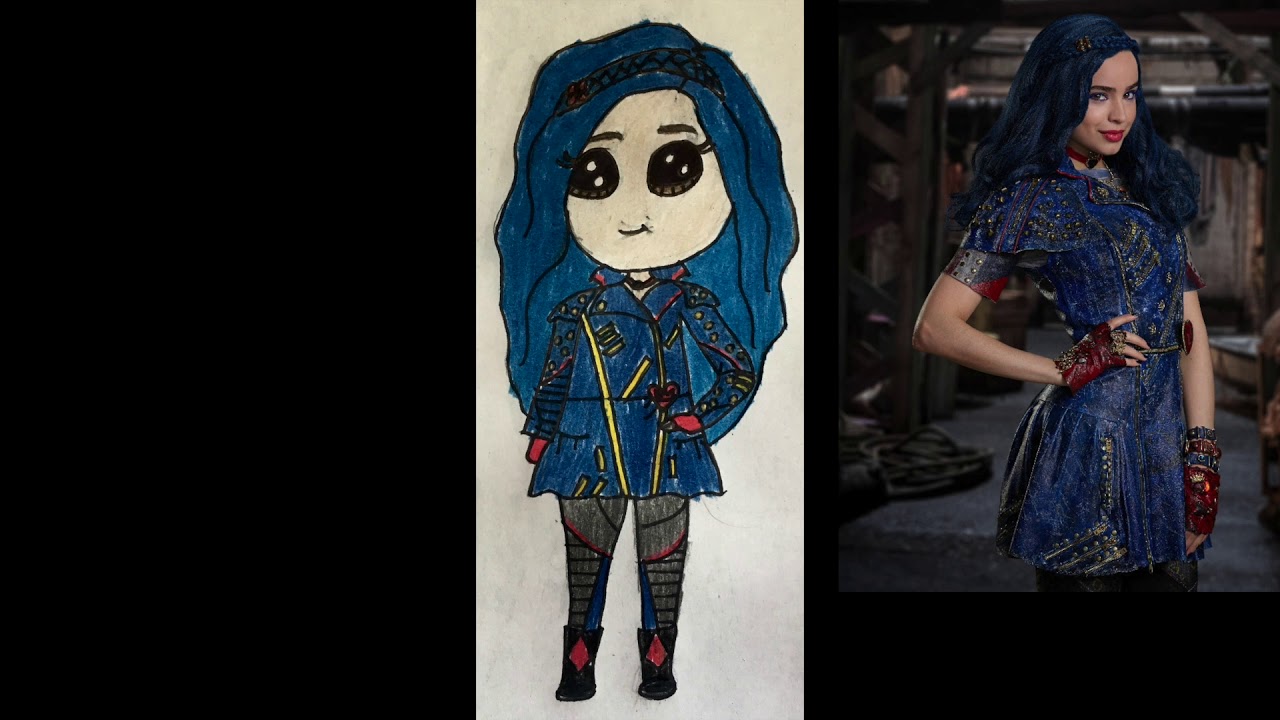 My Descendants 2 Drawings! - YouTube