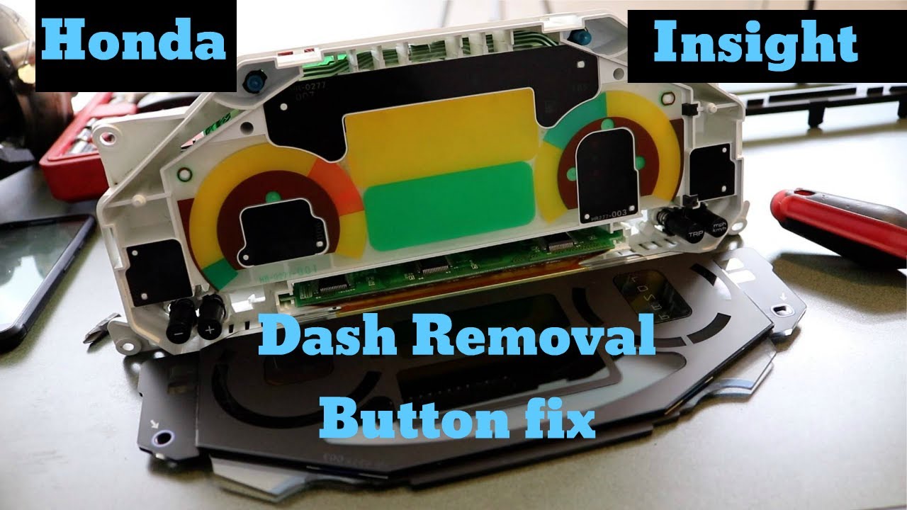 Fixing 2001 Honda Insight dash cluster - YouTube