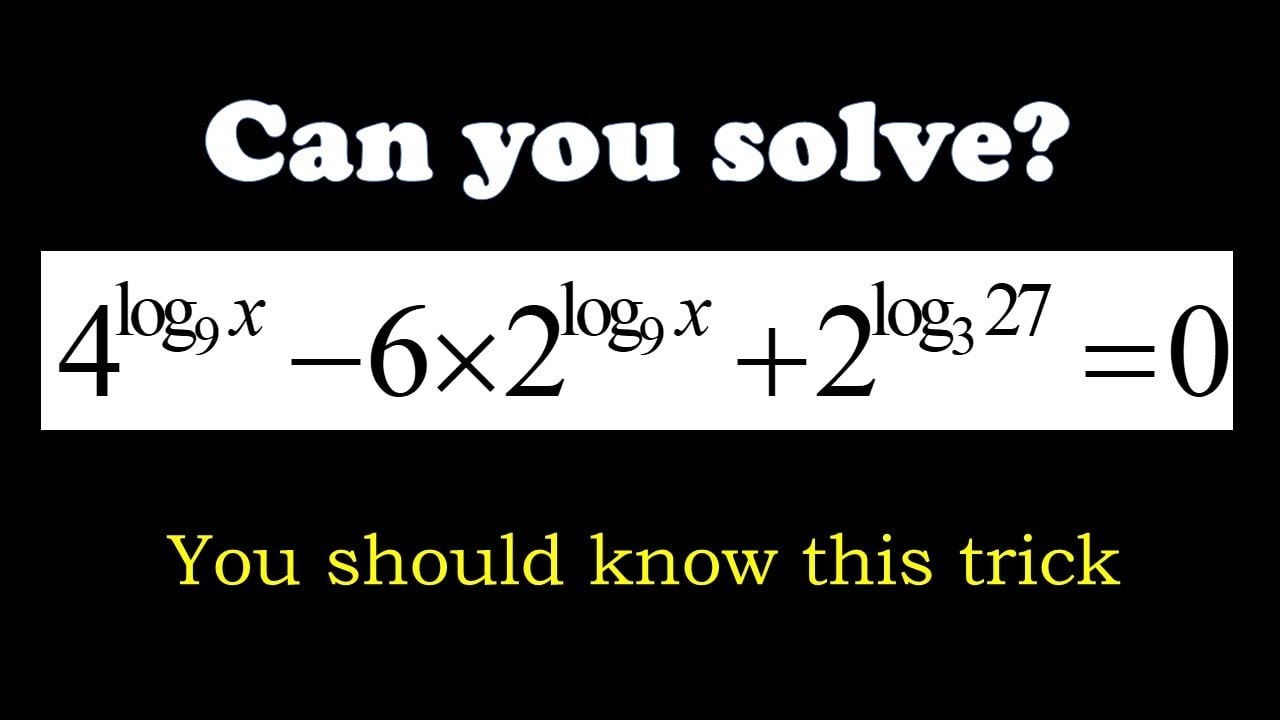 👍👍nice Math Olympiad Problem Learn How To Solve Exponential Equation