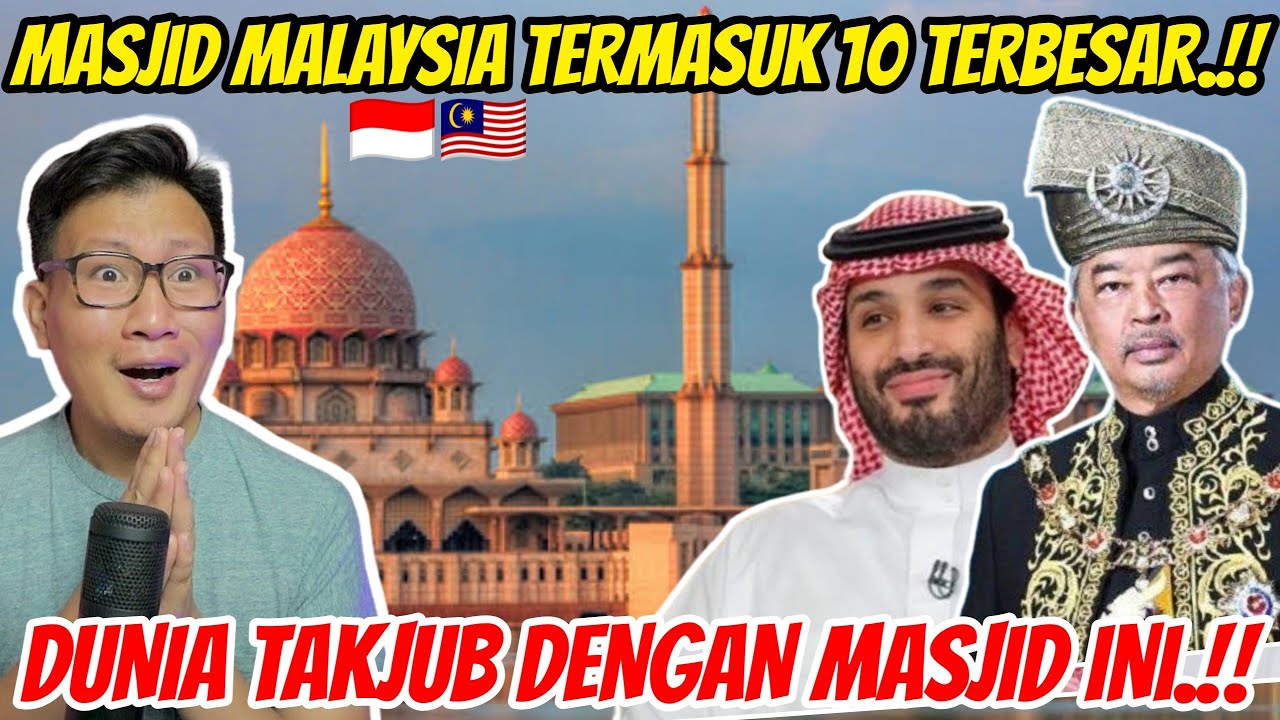 💥WOOH⁉️DUNIA TAKJUB MELIHAT KE INDAHAN MASJID MALAYSIA TERBESAR DI ...