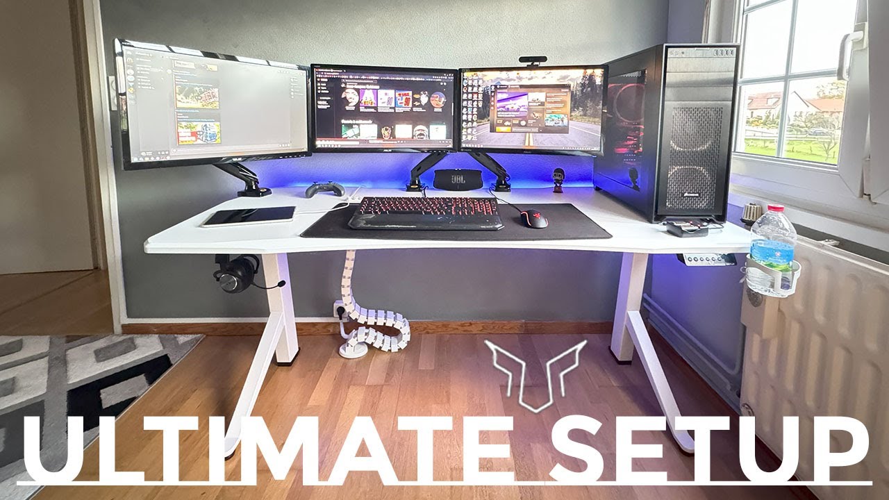 Bureau réglable en hauteur Ultimate Setup - YouTube