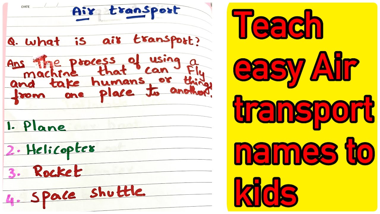 Air Transport-20 Easy air transport names to teach kids - YouTube