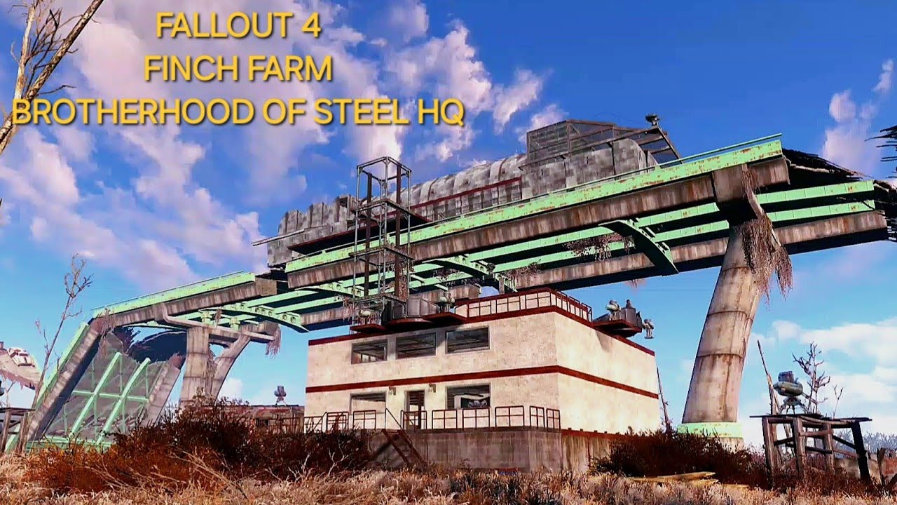 Fallout 4 Finch Farm Brotherhood Of Steel HQ - YouTube