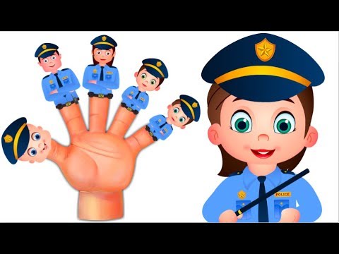 Police Finger Family | JamJammies Nursery Rhymes For Babies | Finger ...