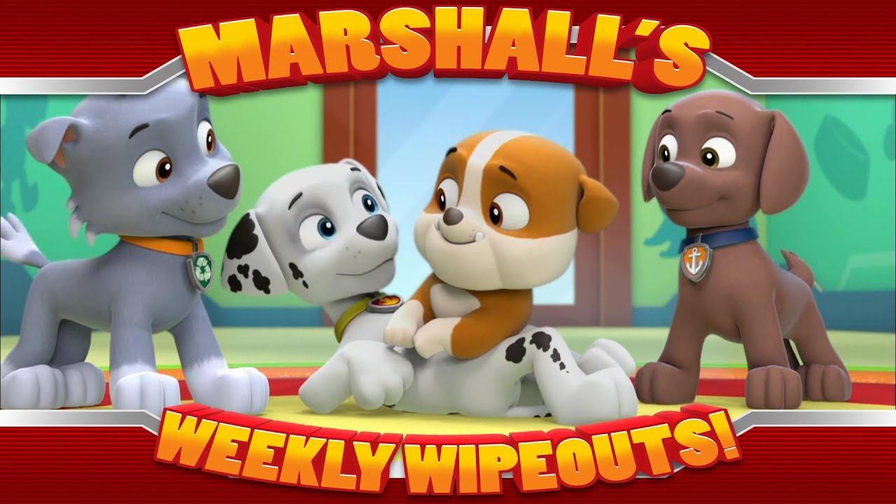 Marshall's Weekly Wipeouts! (Season 1 - Pups Get A Rubble) - YouTube