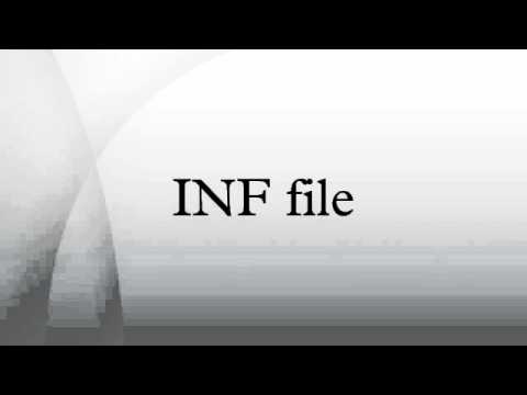 INF file - YouTube