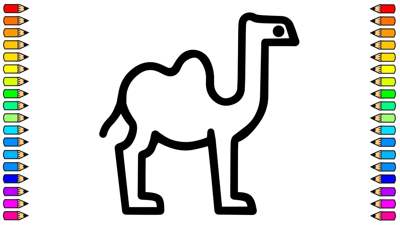 Cómo dibujar un CAMELLO / Dibujo de CAMELLO paso a paso / Dibujos para ...
