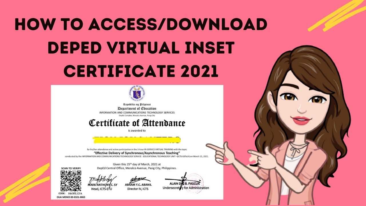 How To Access & Download Virtual InSet Certificate 2021 - YouTube