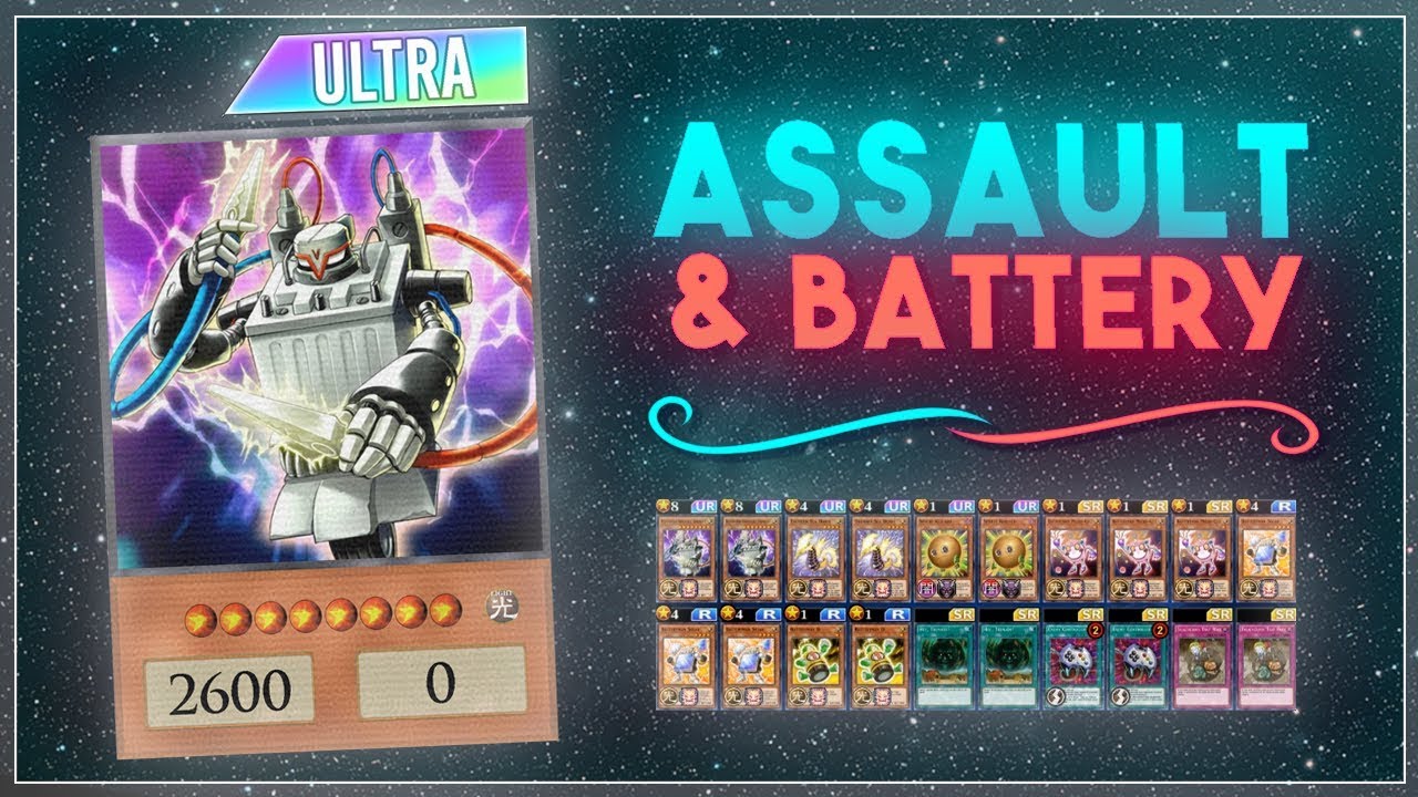 ASSAULT AND 🅱ATTERY // Batteryman Deck [Yu-Gi-Oh! Duel Links] - YouTube