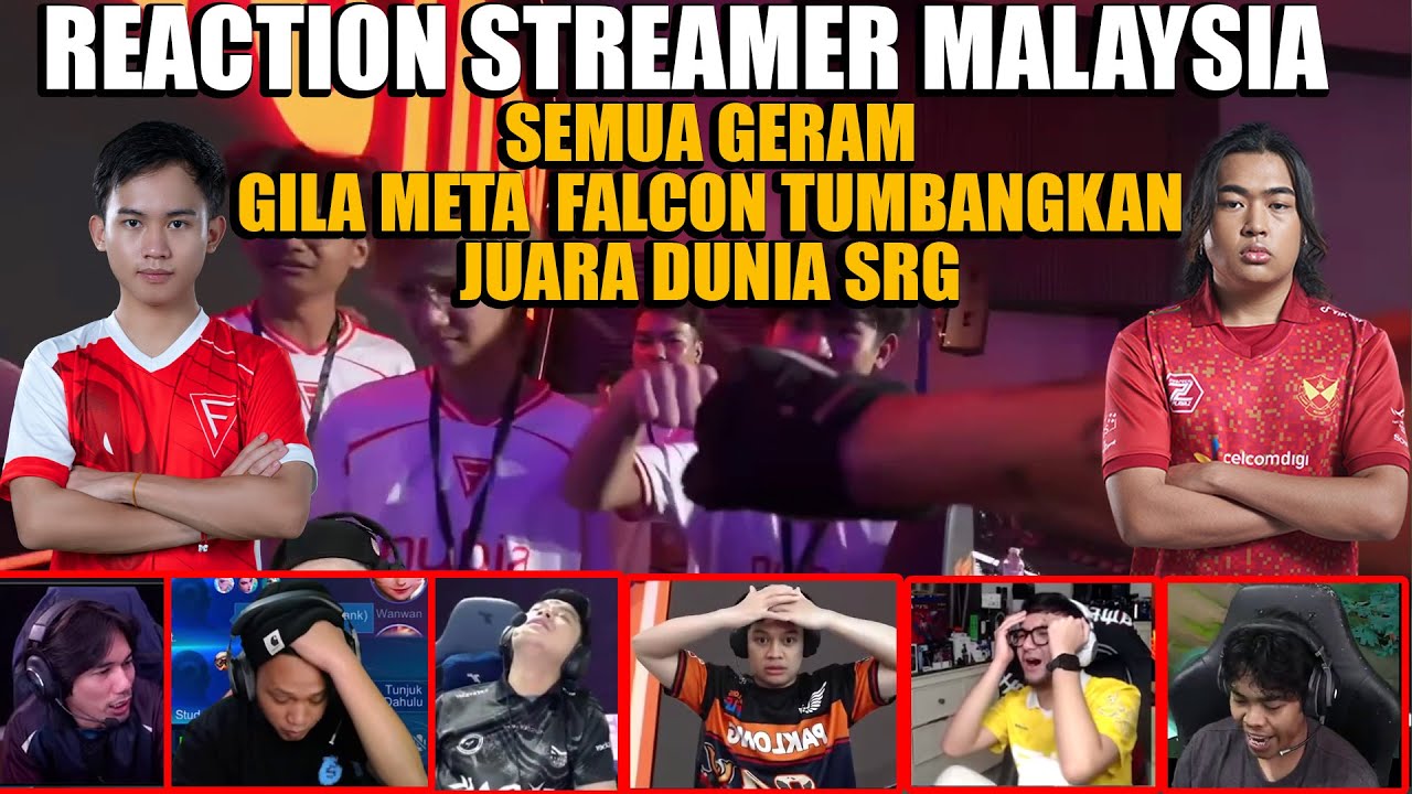 REACTION STREAMER MALAYSIA ️SEMUA GERAM ️GILA ️ FALCON TUMBANGKAN JUARA ...