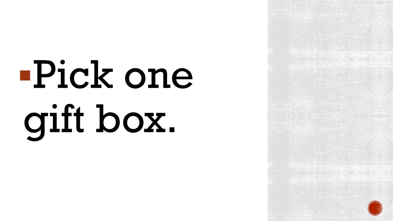 Pick one gift box🎁 - YouTube