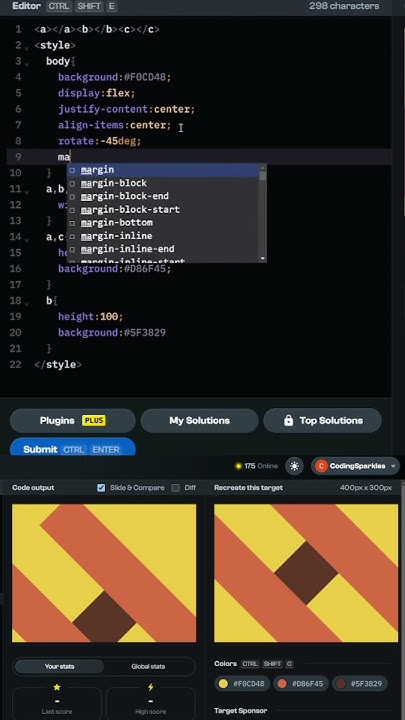 Css Battle Daily Targets Solution 20th October2023 Css Css3 Codingshorts Shorts