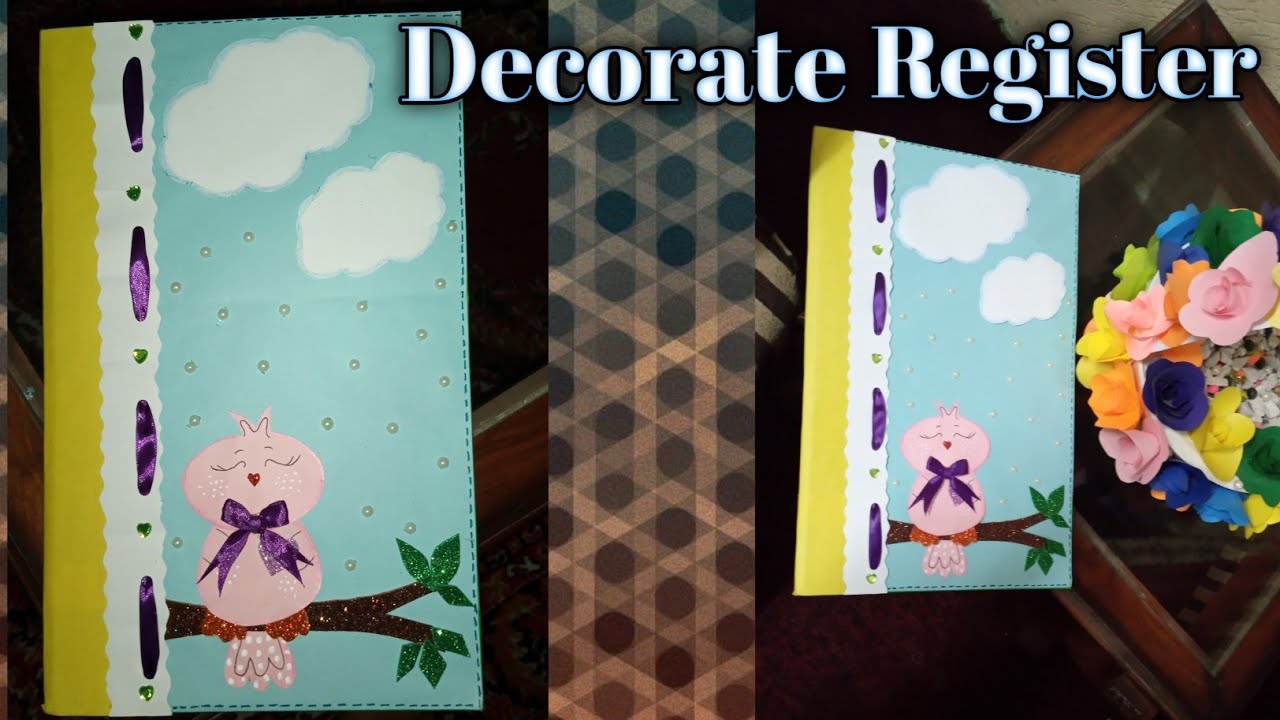 Project file front page decoration ideas|How to decorate Register|How ...