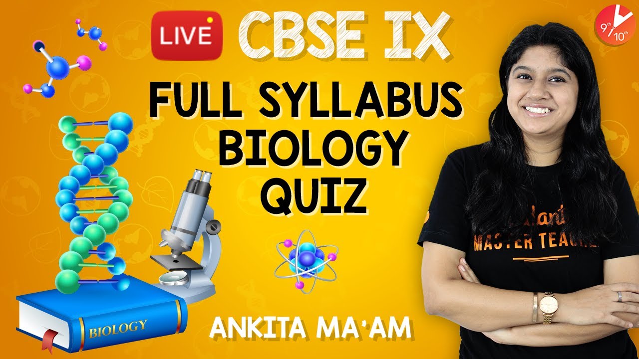 Class 9 Biology FULL Syllabus Biology MCQ Quiz 2020 CBSE | CBSE Class ...